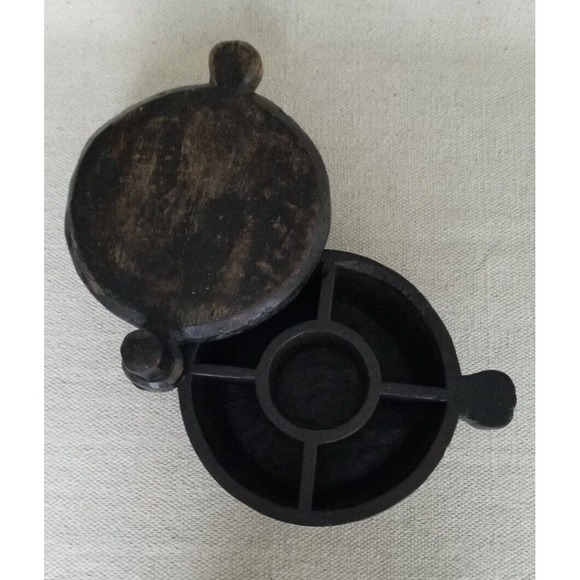 Kitchen | Masala Indian Handmade Spice Box Beautiful Wood Hand Carved ...